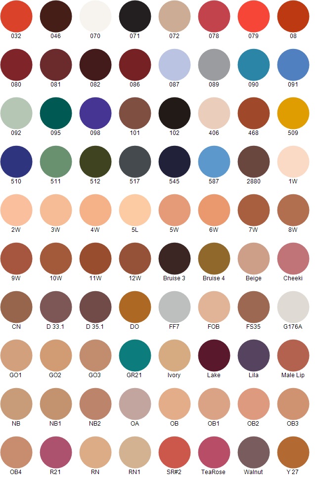 Kryolan Supracolor Palette 24